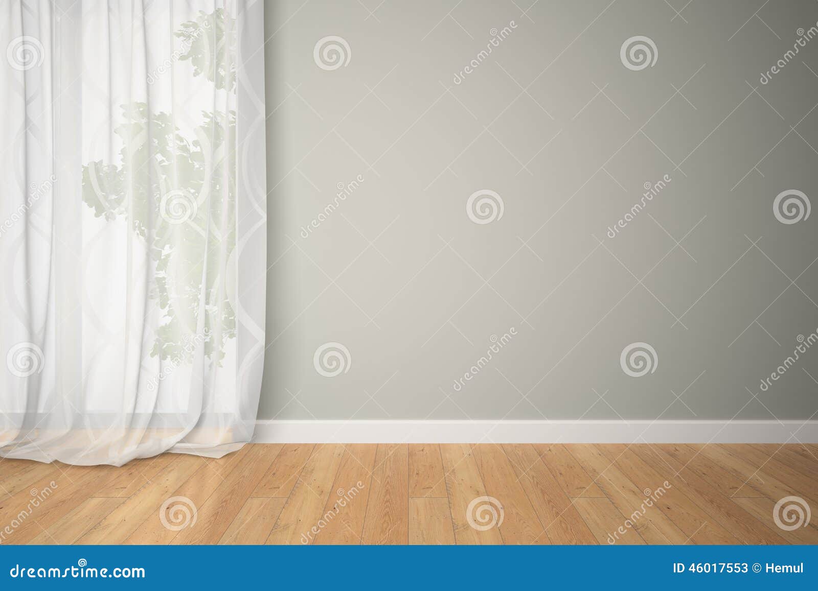 Empty room with curtains stock image. Image of lifestyle - 46017553