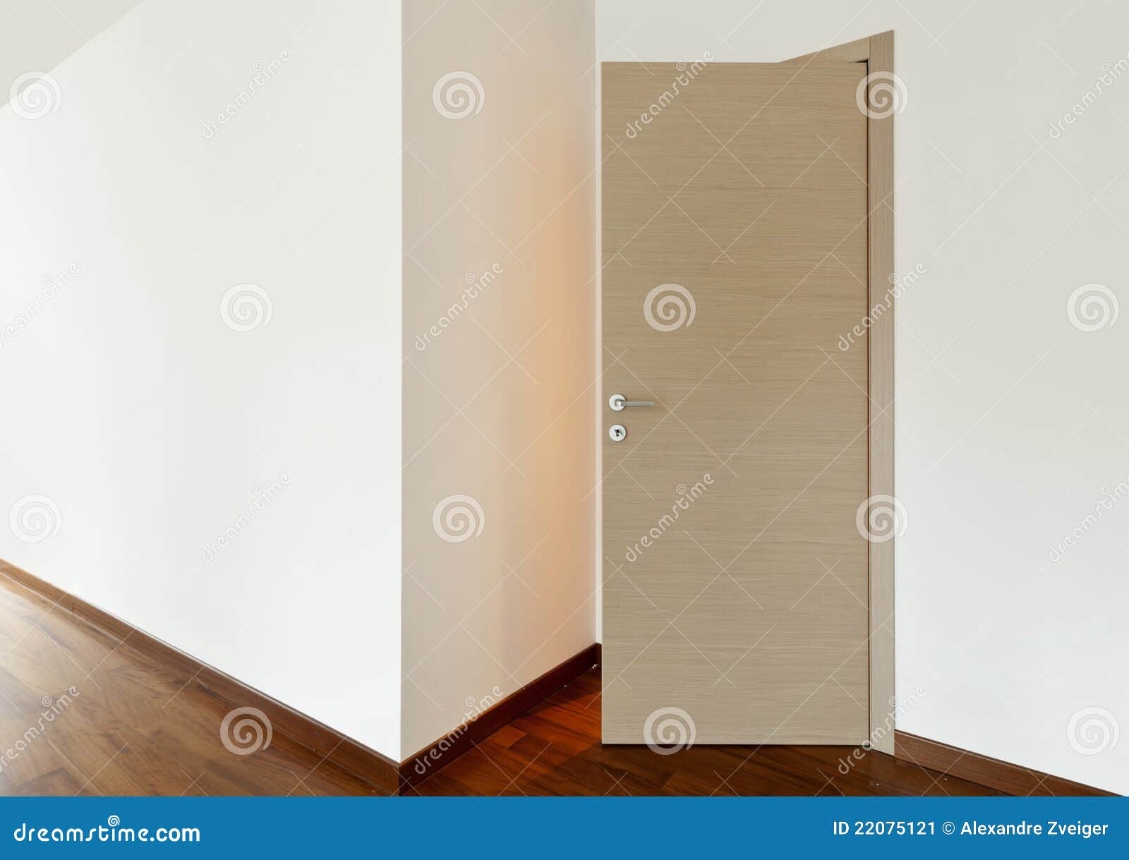 Empty room, entrance door stock image. Image of apartment - 22075121