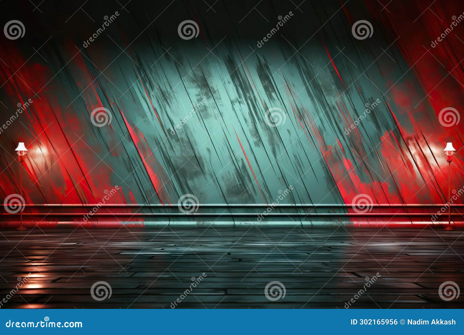 Empty Room or Gaming Background for Product Placement or Showcase Stock ...