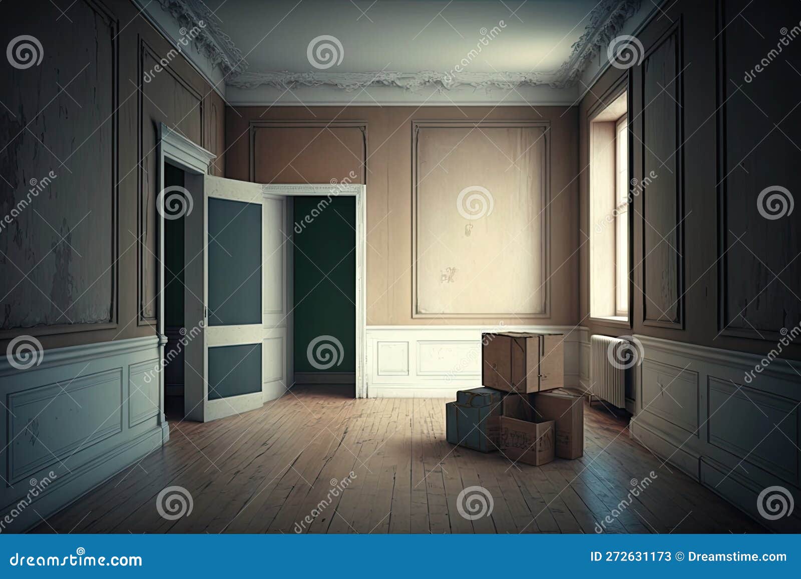 Empty Room with a Hidden Cache of Valuable Items, Waiting To Be ...