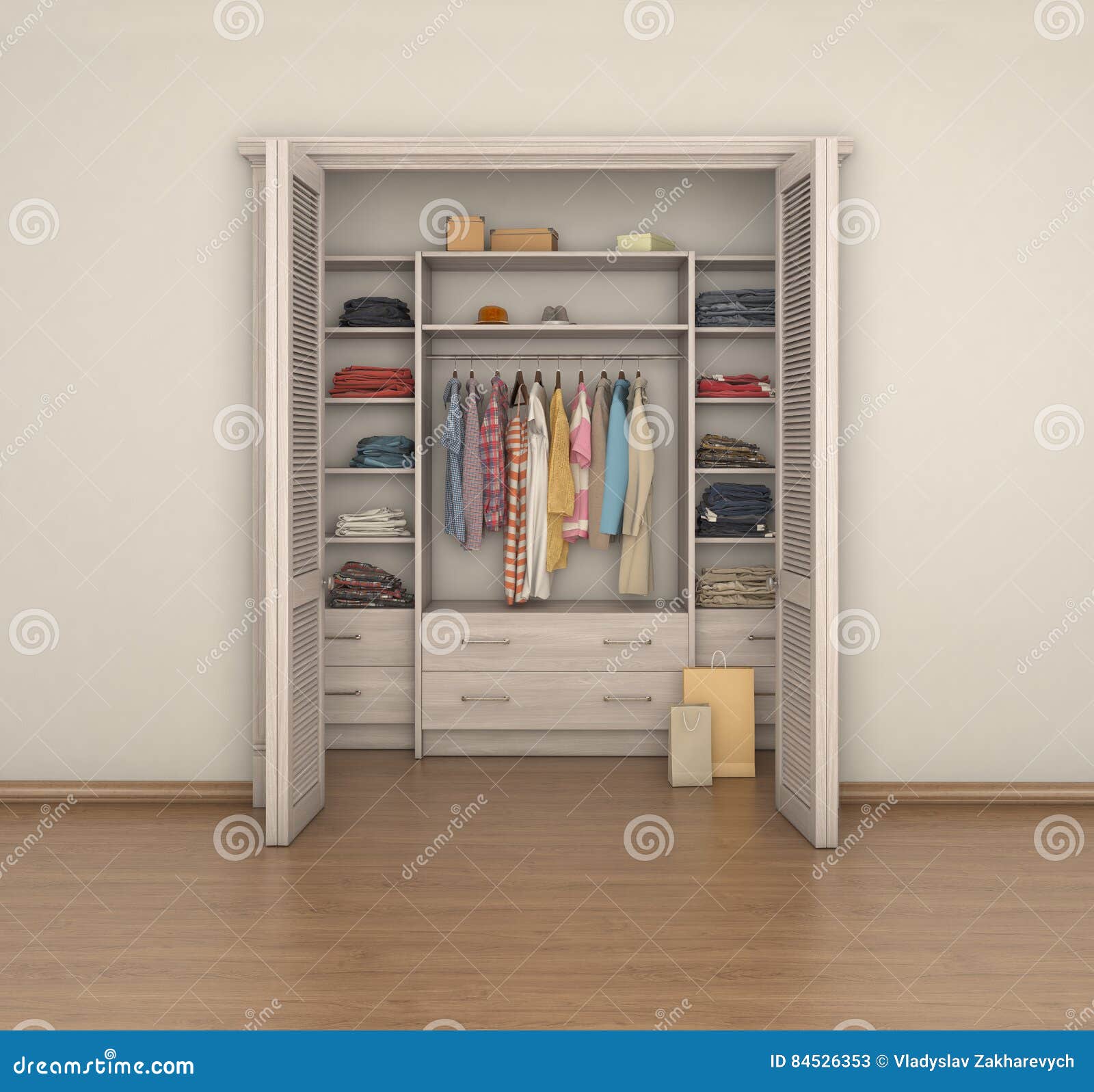 Full Closet Stock Illustration | CartoonDealer.com #27473335