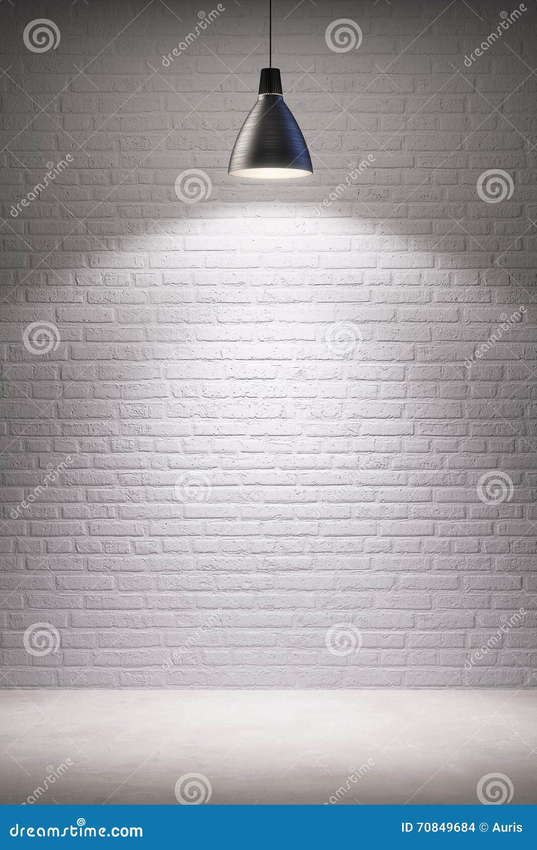 Empty room interior lamp stock illustration. Illustration of design ...