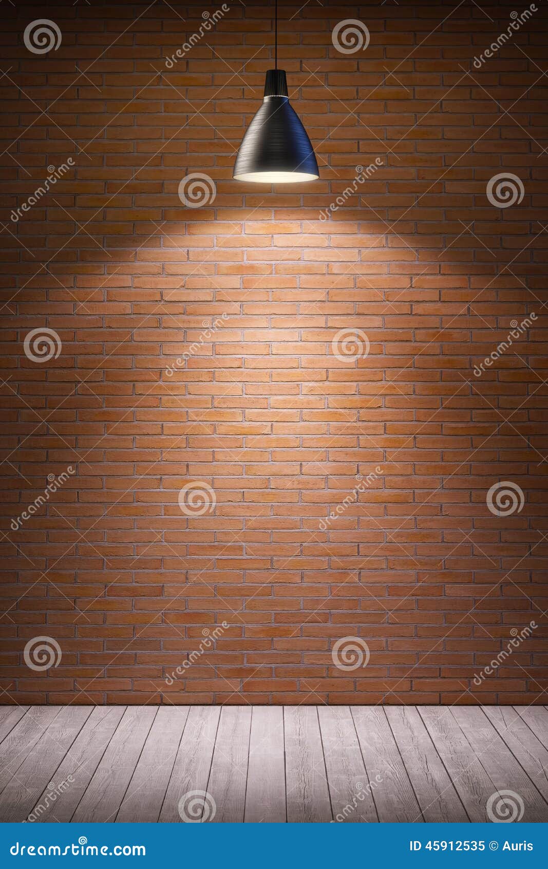 Empty room with lamp stock illustration. Illustration of light - 45912535