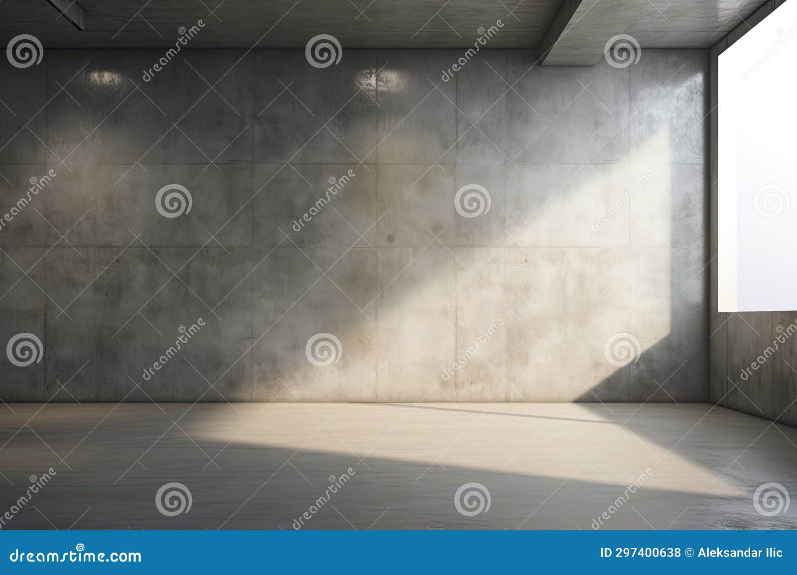 Empty Room, Loft Interior Design. Empty Space for Composing. Ai ...