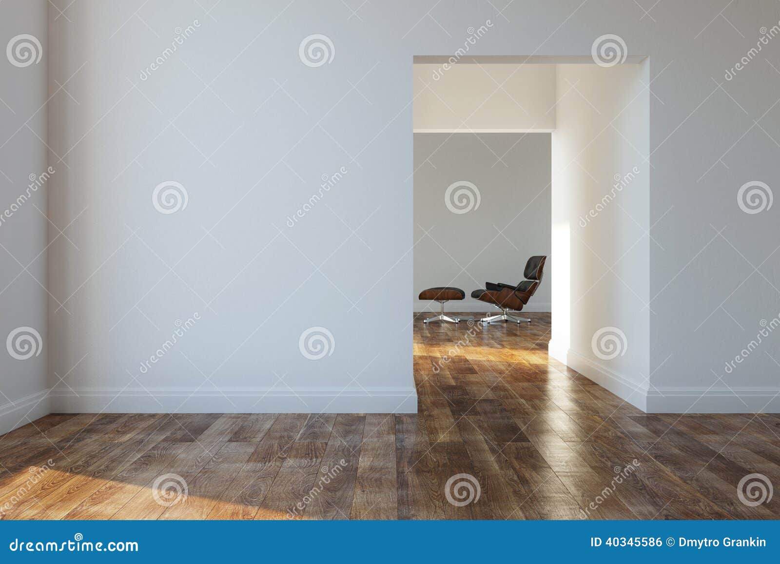 Empty Room in a Modern House Stock Photo - Image of inside, bright ...