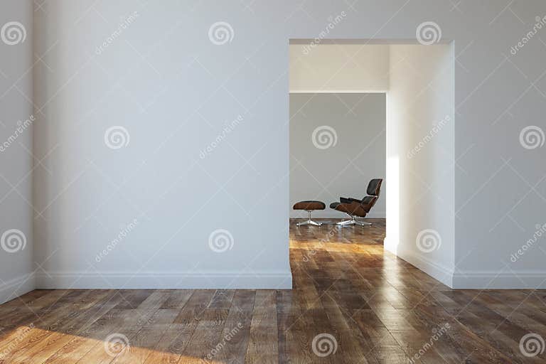 Empty Room in a Modern House Stock Photo - Image of inside, bright ...