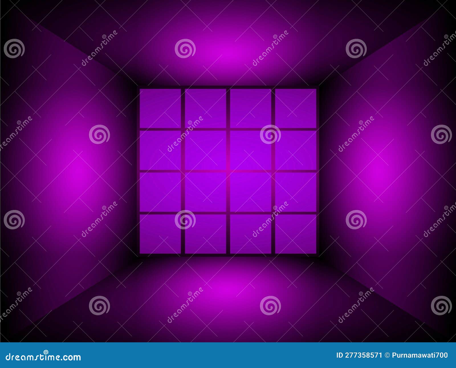 Empty Room Purple Background Used for Product Display, Banner, Template ...