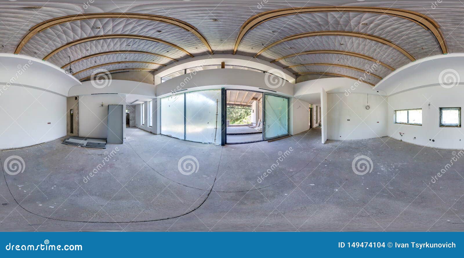 Empty Room without Repair. Full Seamless Spherical Hdri Panorama 360 ...