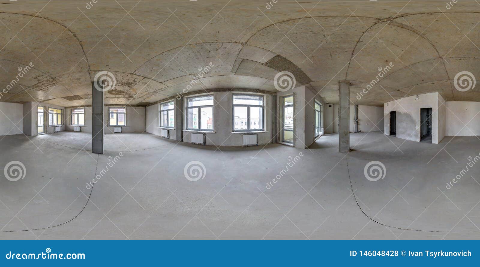 Empty Room without Repair. Full Seamless Spherical Hdri Panorama 360 ...
