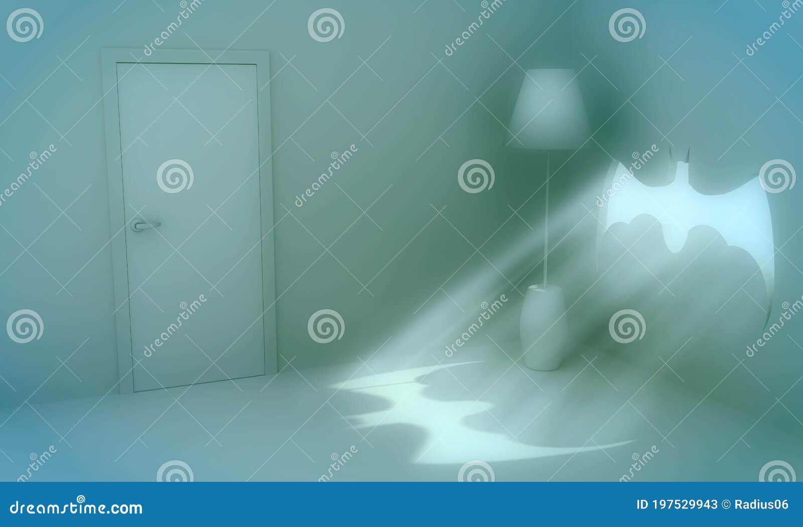 Empty mystic room stock illustration. Illustration of animal - 197529943