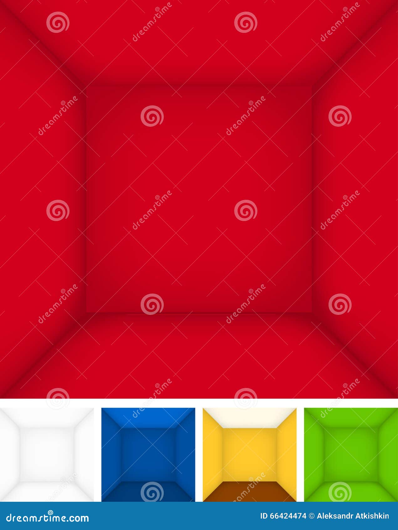 Empty room template stock vector. Illustration of abstract - 66424474