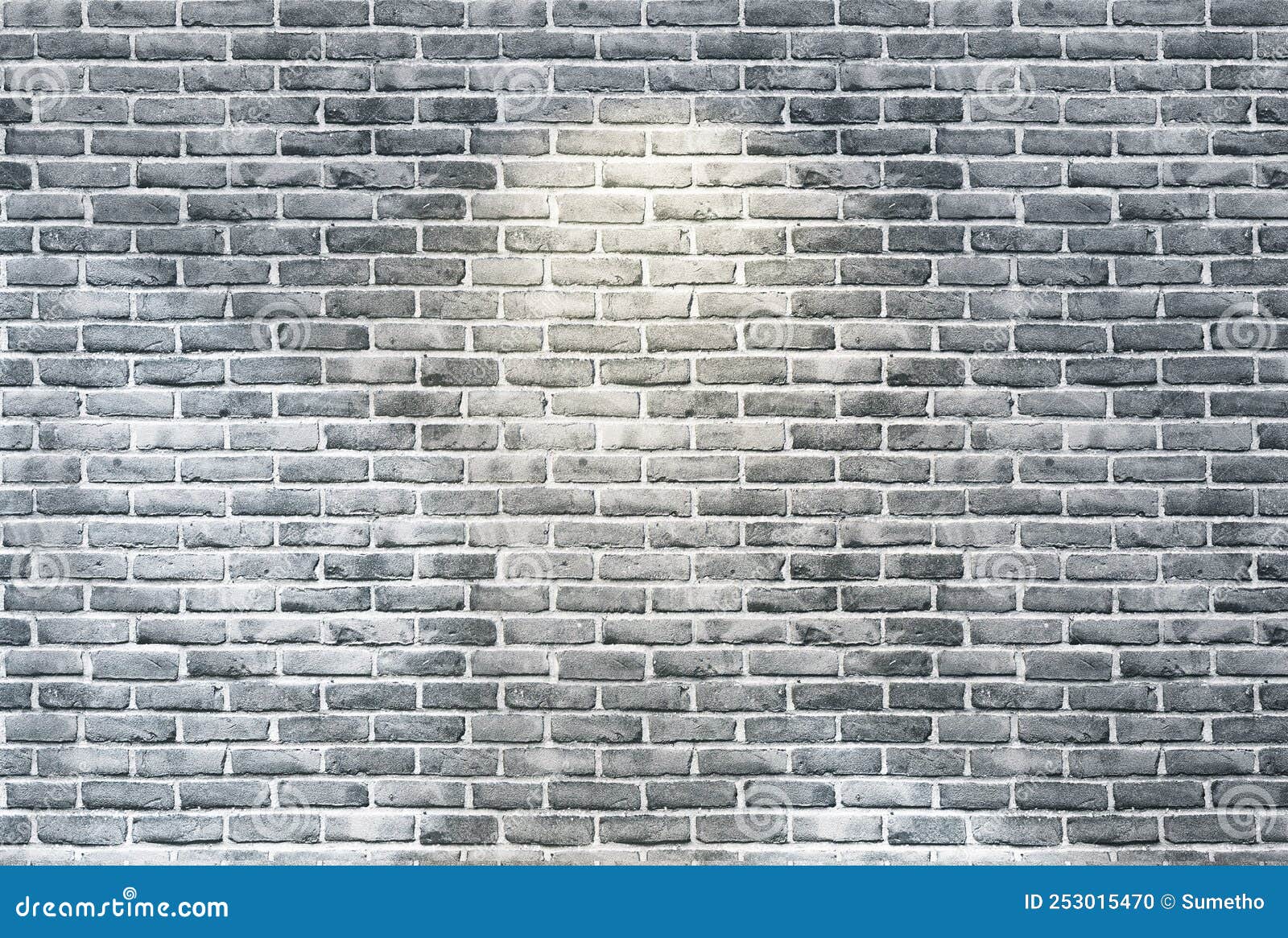 Empty Room with White Brick Wall Textured Background Stock Illustration ...