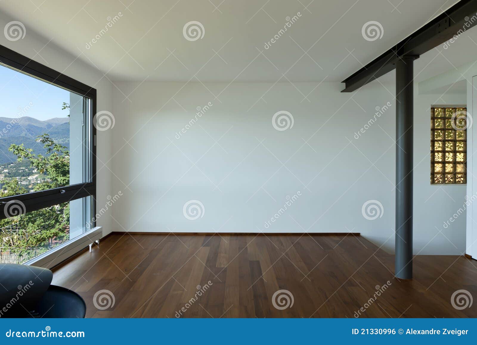 Empty room with window stock photo. Image of perspective - 21330996