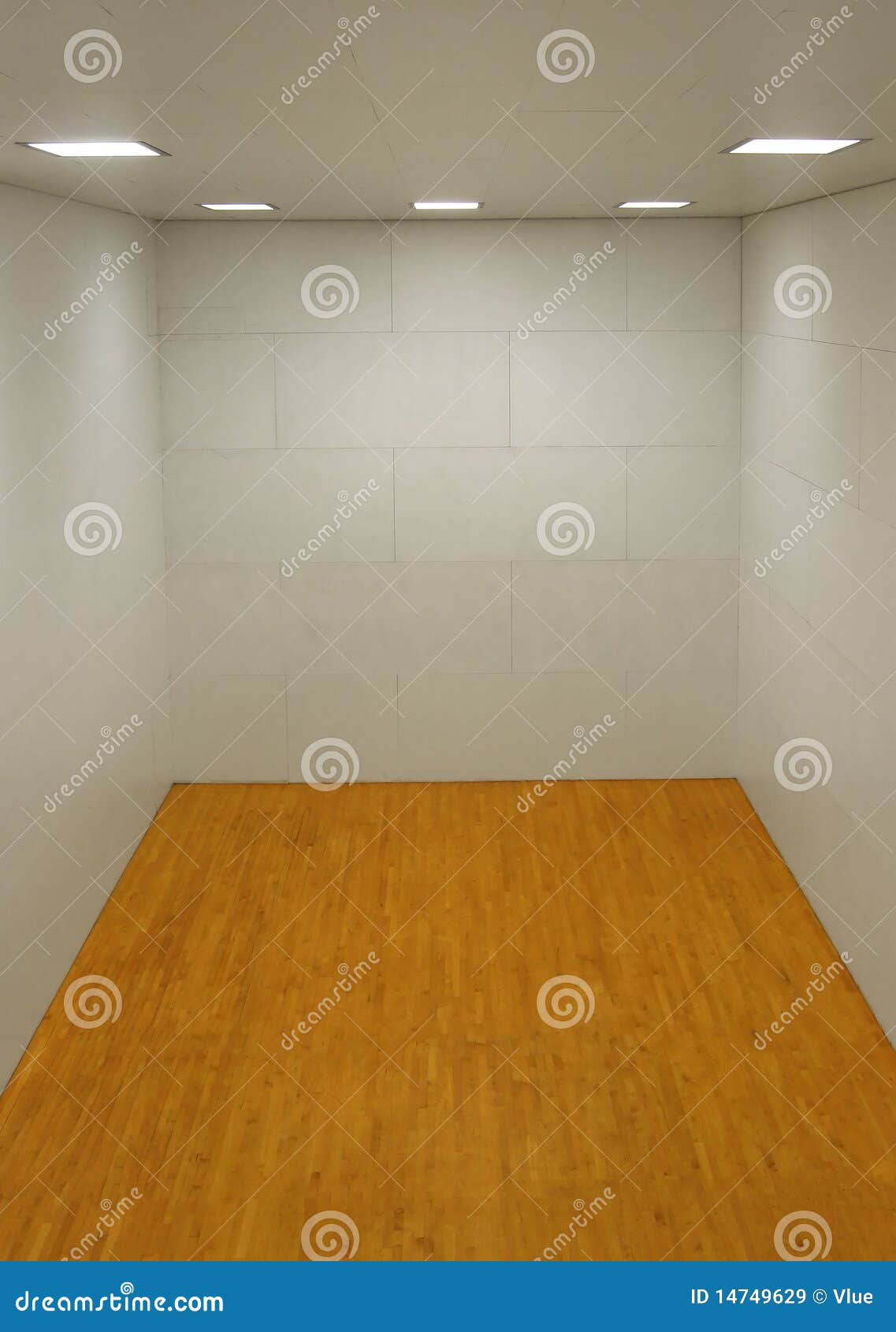 Empty Room with Wooden Floor Stock Image - Image of design, modern ...