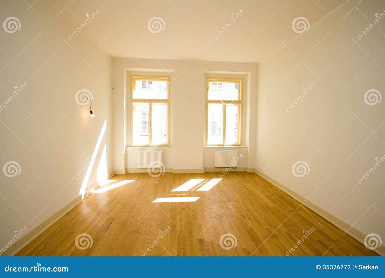 Empty room stock photo. Image of floor, wooden, interior - 35376272