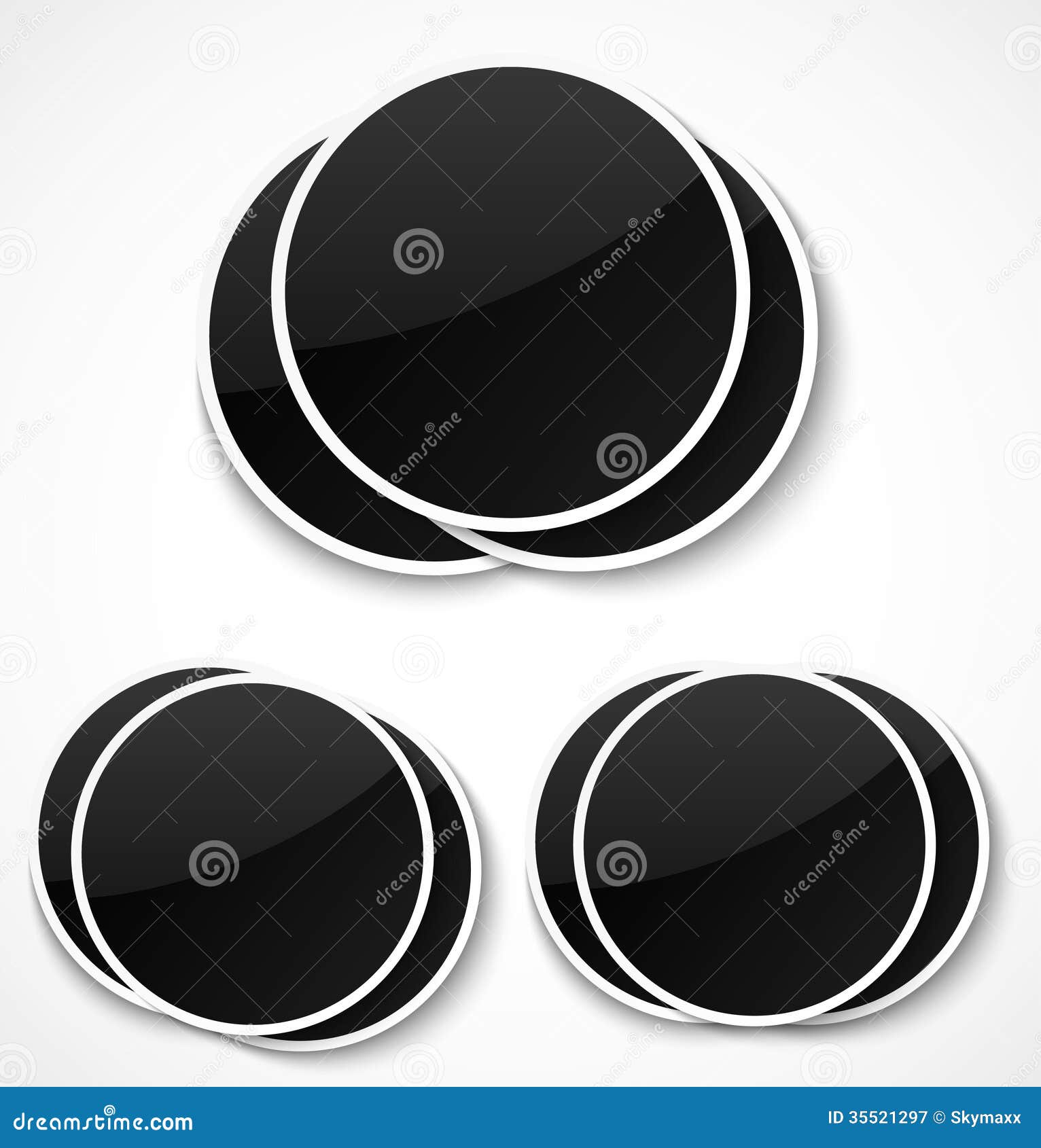 Round Photo Frames And Film Strip Collage Template For Family Al Vector ...