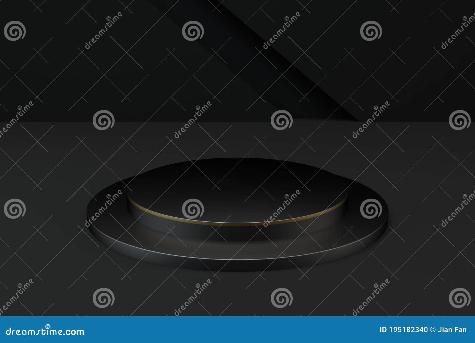Empty Round Showcase, Product Presentation Background, 3d Rendering ...
