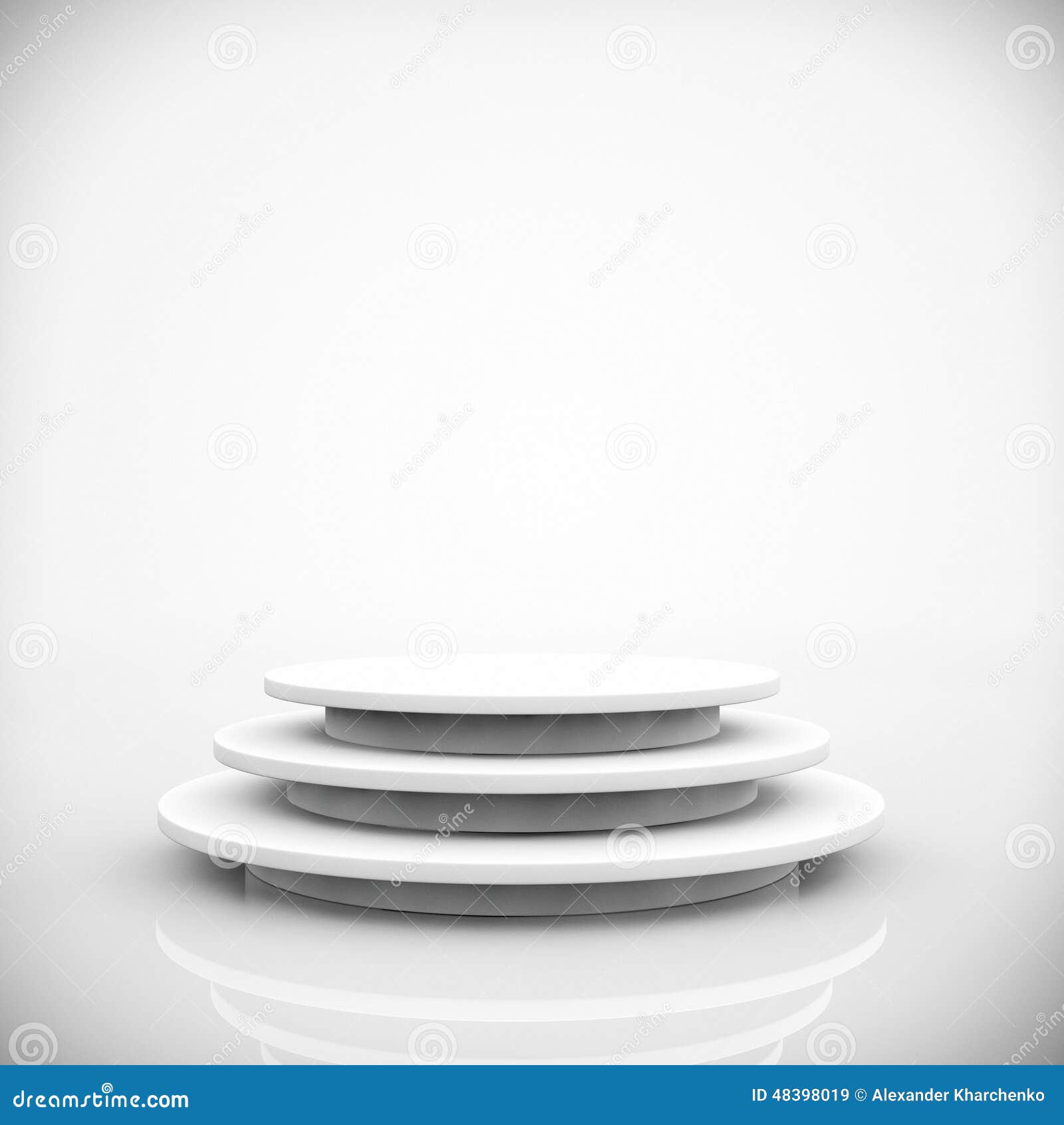 Empty Round Stage stock illustration. Illustration of exhibition - 48398019