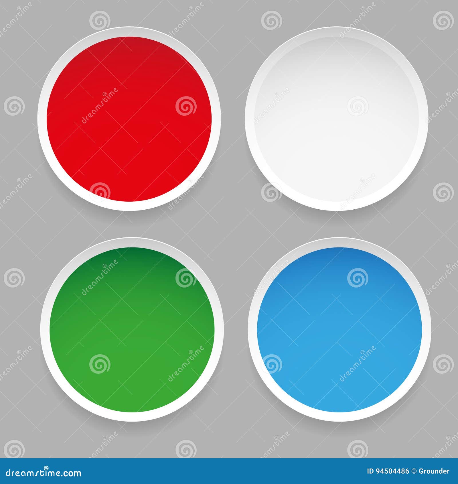 Empty round sticker set stock vector. Illustration of symbol - 94504486