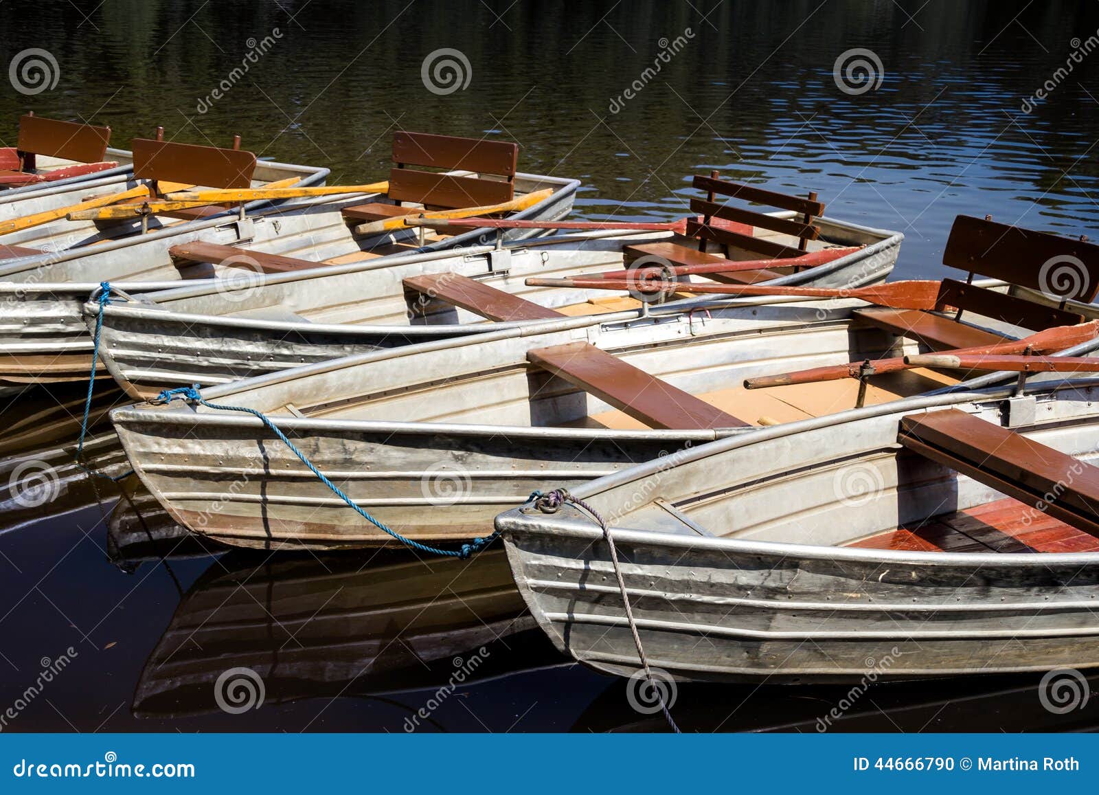 Empty rowboats stock photo. Image of boats, color, floating - 44666790