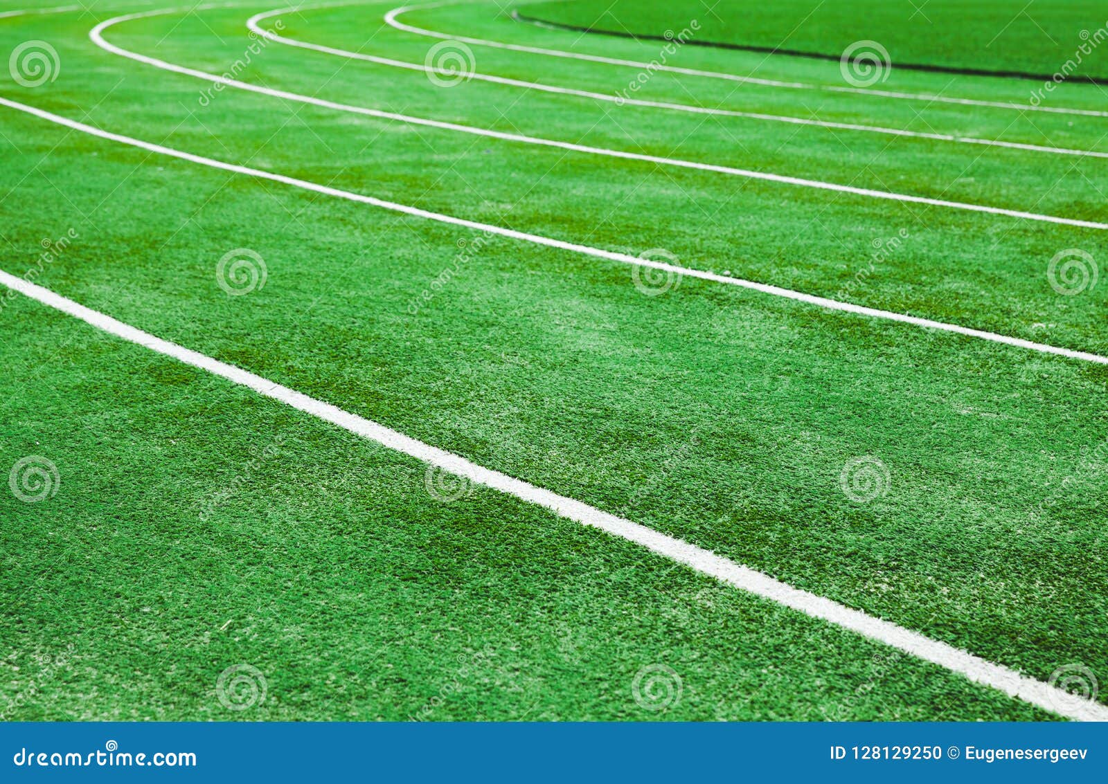 Running Track with Bright Green Artificial Turf Stock Photo - Image of ... Running Track with Bright Green Artificial Turf Stock Photo - Image of ...