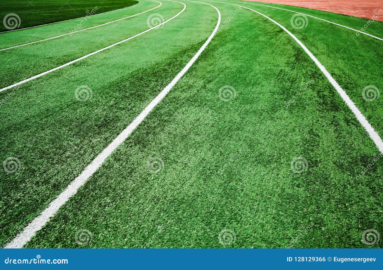 Running Track with Bright Green Artificial Turf Stock Photo - Image of ... Running Track with Bright Green Artificial Turf Stock Photo - Image of ...