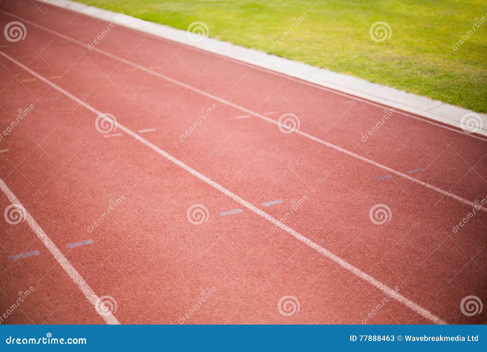 Empty running track stock image. Image of field, absence - 77888463