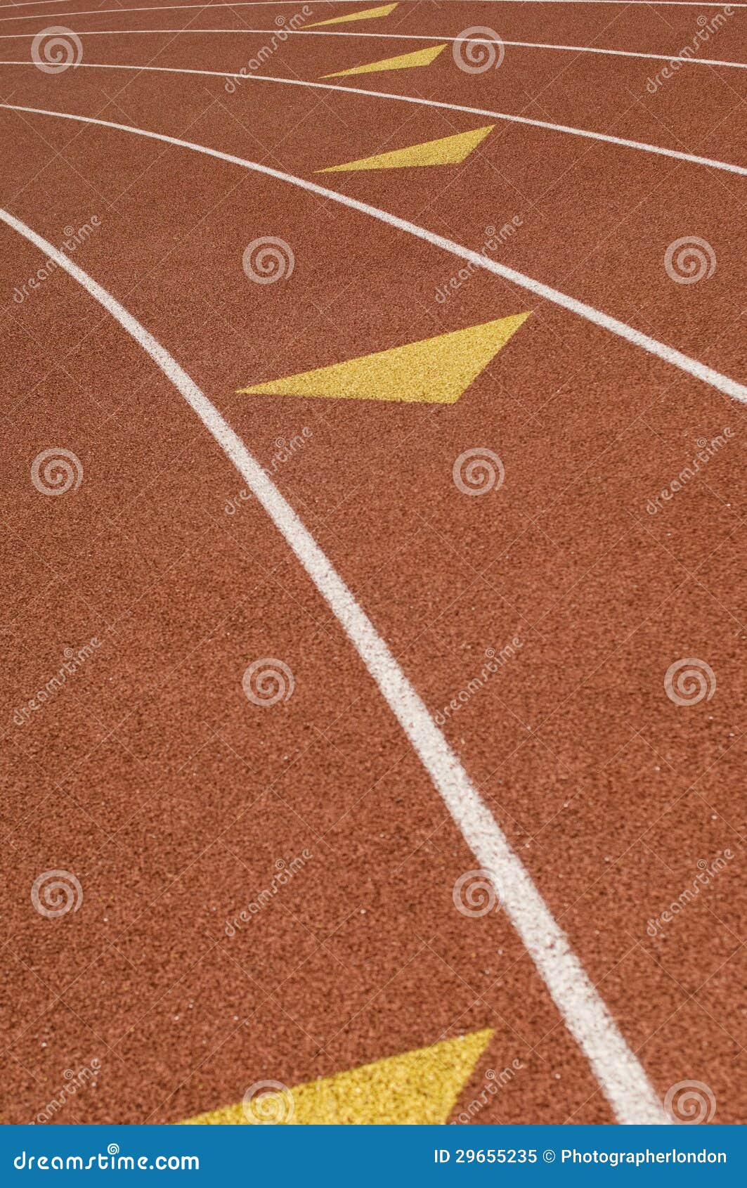 Empty Running Tracks stock image. Image of lane, racetrack - 29655235