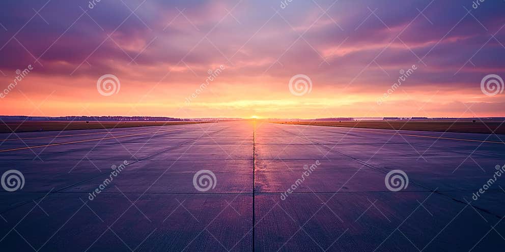 An empty runway stock photo. Image of nature, airfield - 335245834
