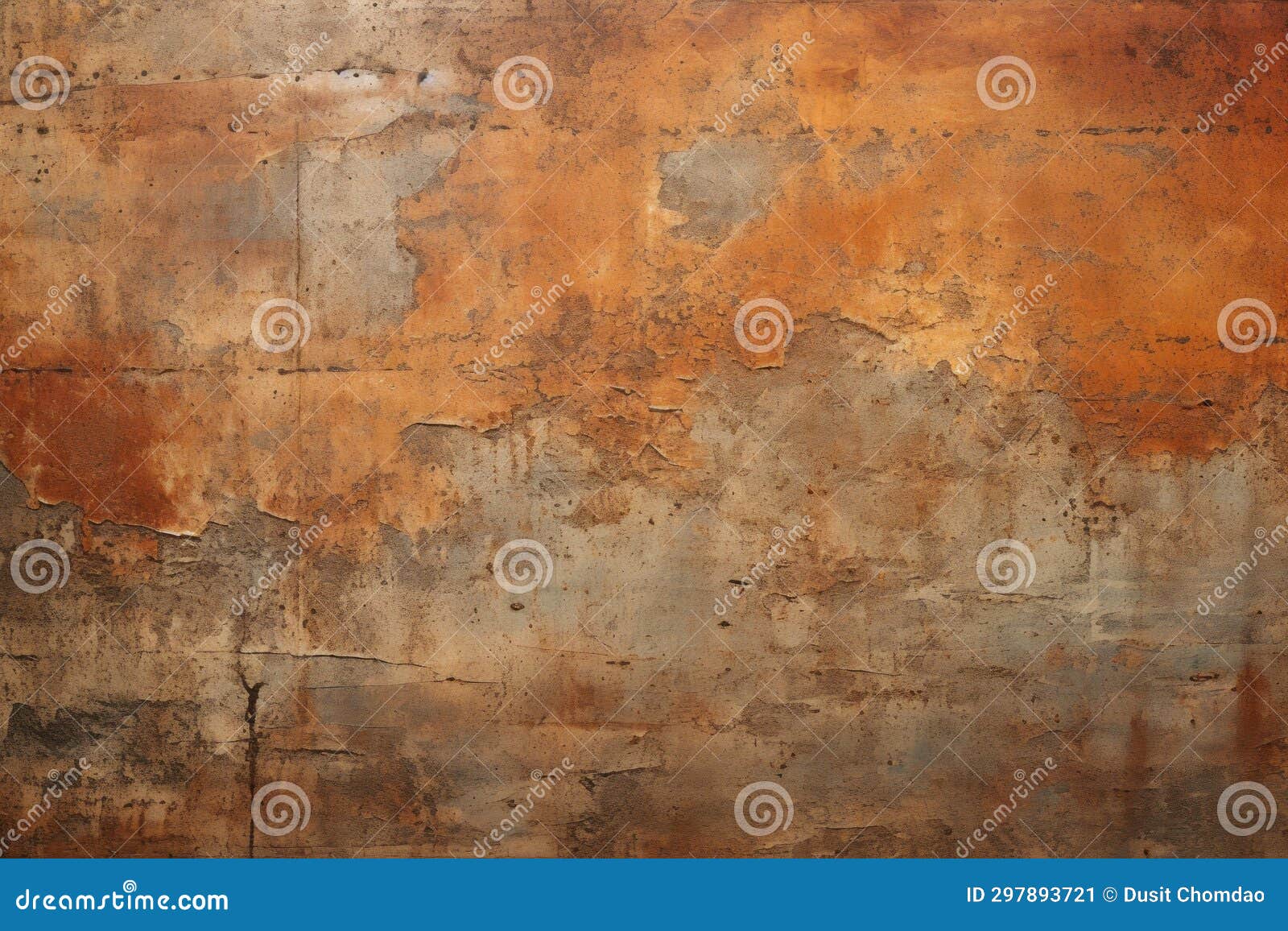 Empty Rusted Metal Sheet Background Texture. Generative AI Stock Image ...