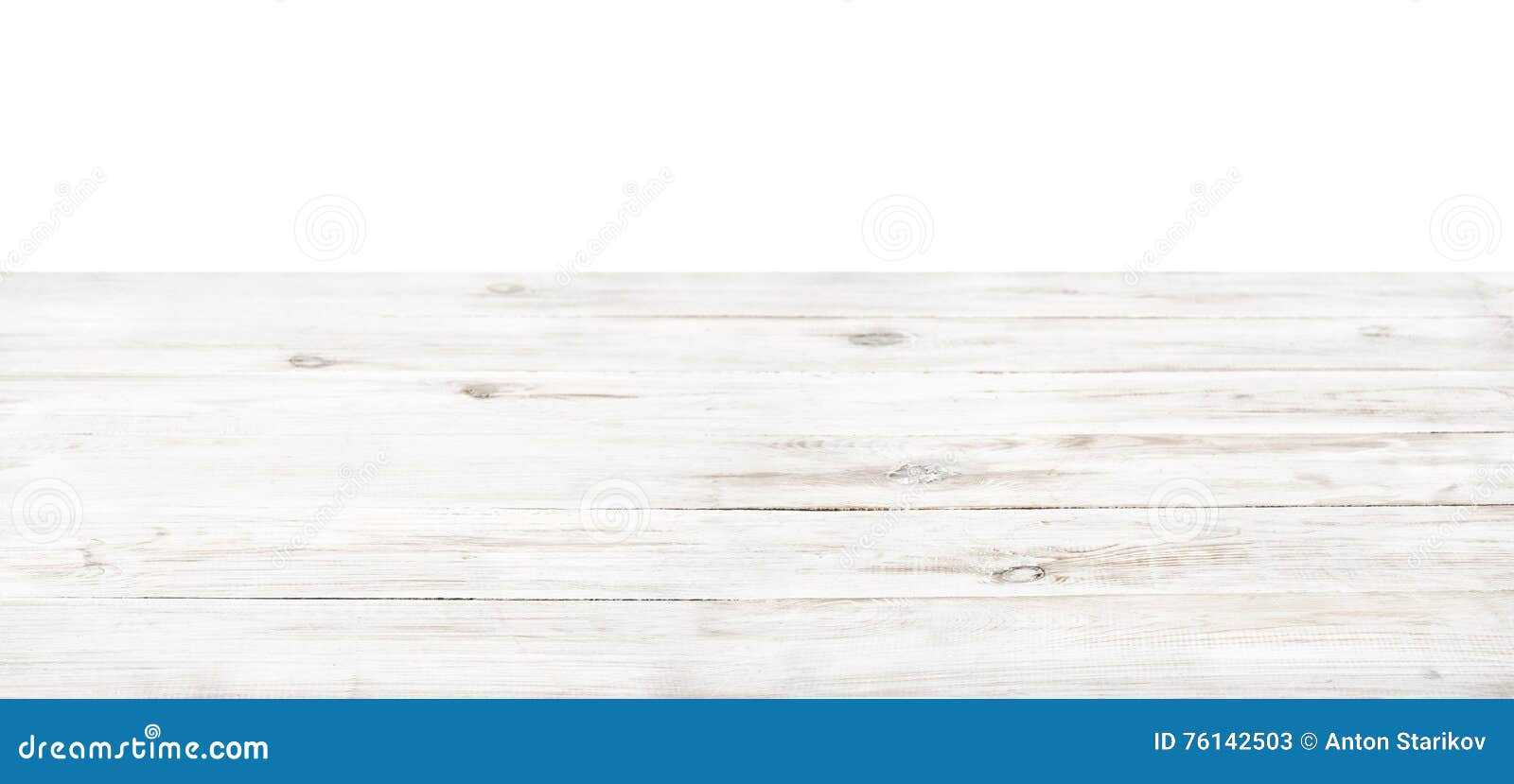 Empty Rustic White Wood Table Top Stock Image - Image of empty, floor ...
