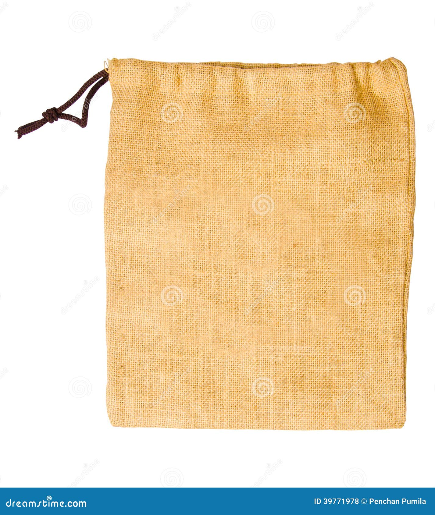 Empty Sack Bag Isolated on White Background Stock Photo - Image of ...