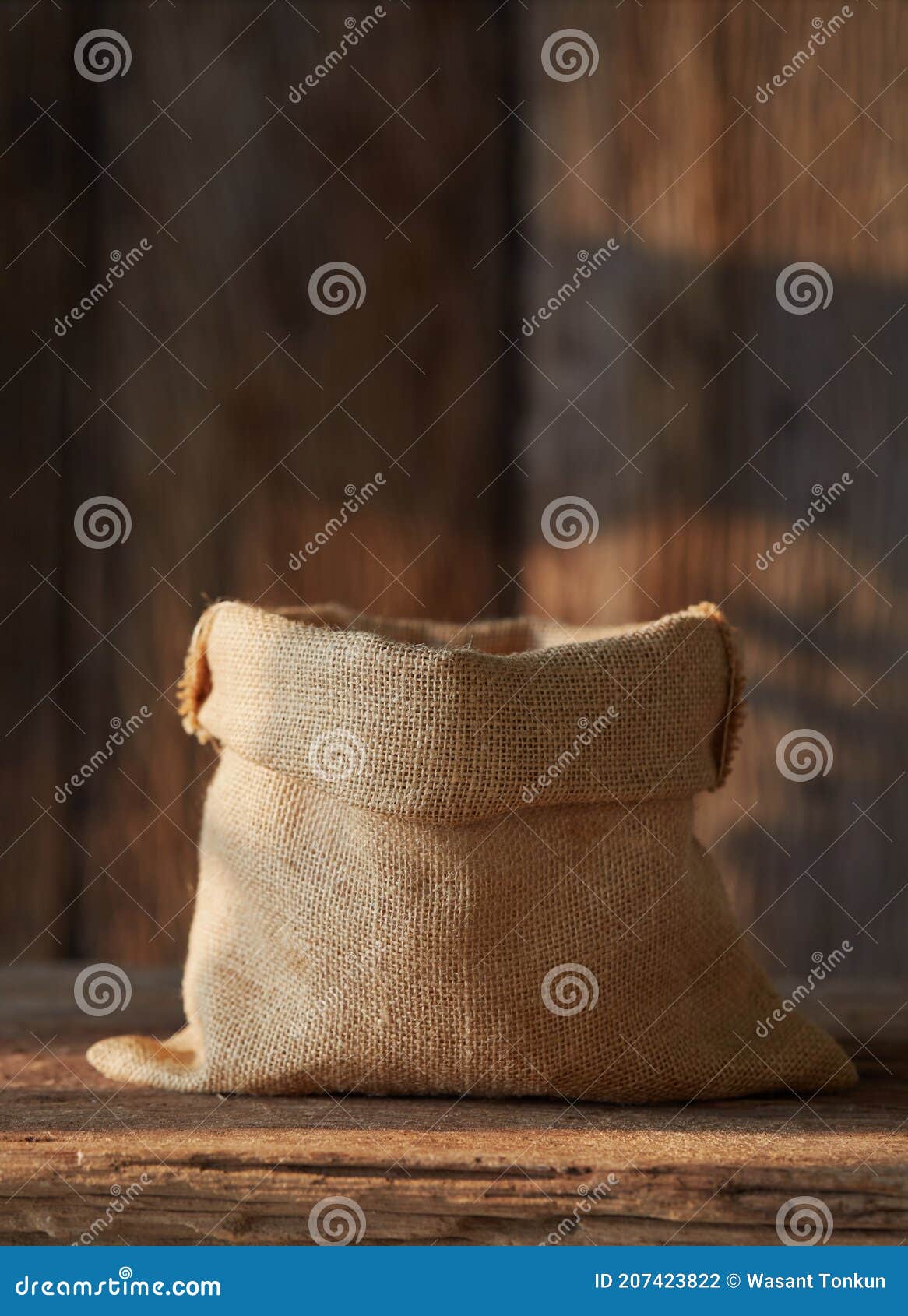 Empty Sack Bag stock photo. Image of textile, pattern - 207423822
