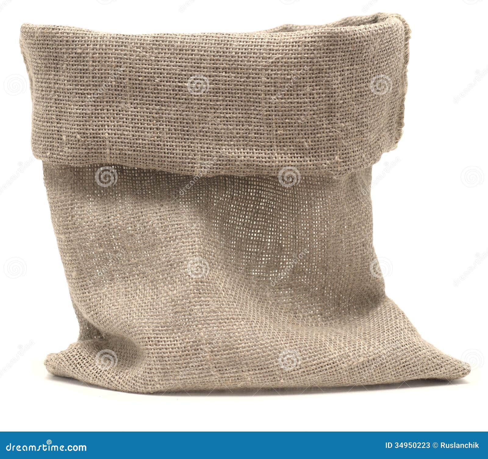 Empty sack stock image. Image of money, textile, studio - 34950223