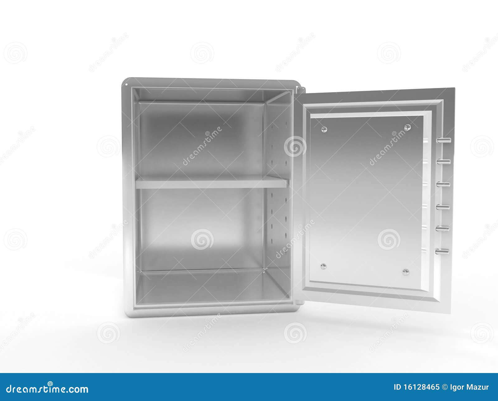 Empty Safe stock illustration. Illustration of storage - 16128465