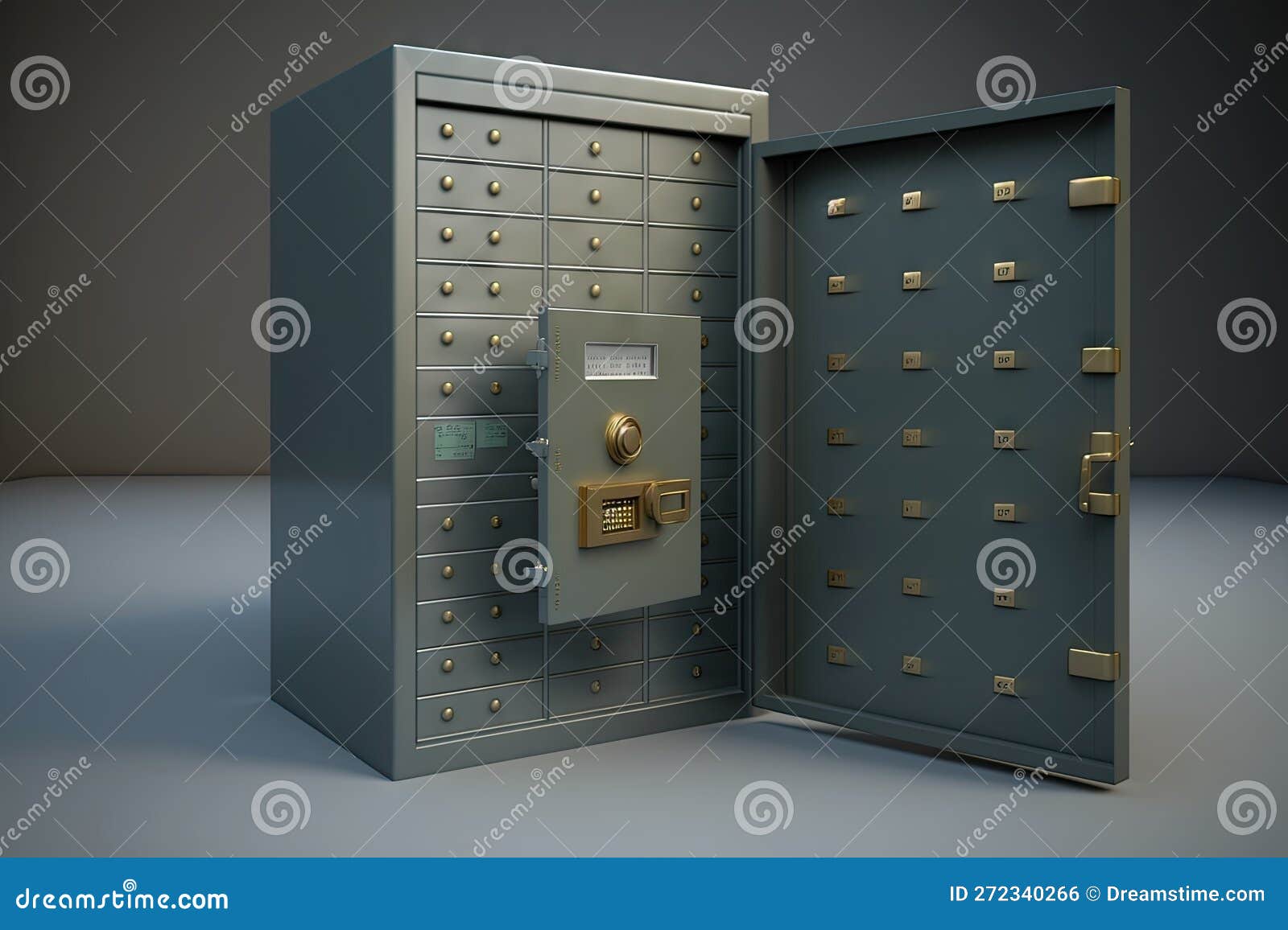 Empty Safe Deposit Box for Keeping Documents and Valuables in Vault ...