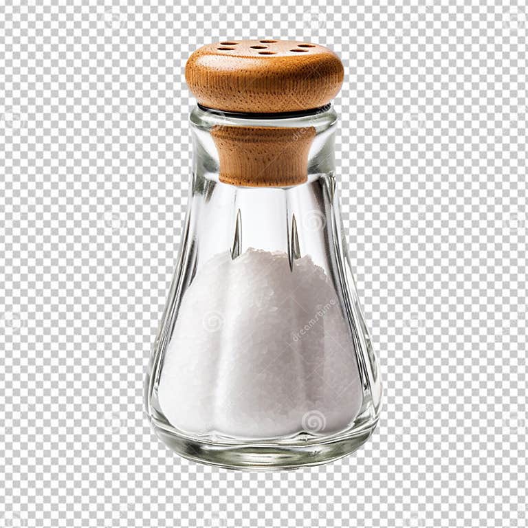 Empty Salt Shaker Isolated on Transparent Background Stock Illustration ...