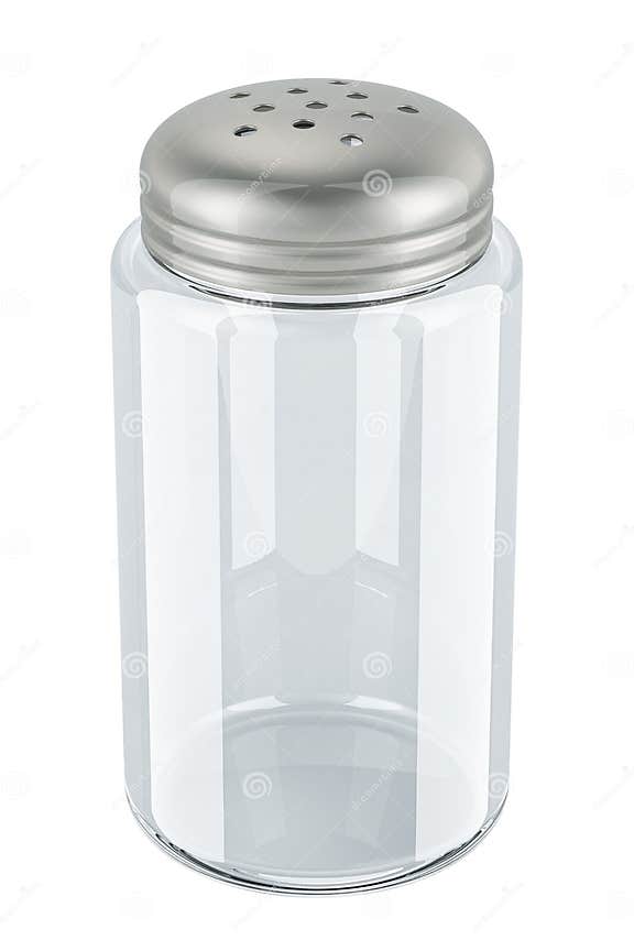 Empty Salt Shaker, Salt Pot. 3D Rendering Stock Illustration ...