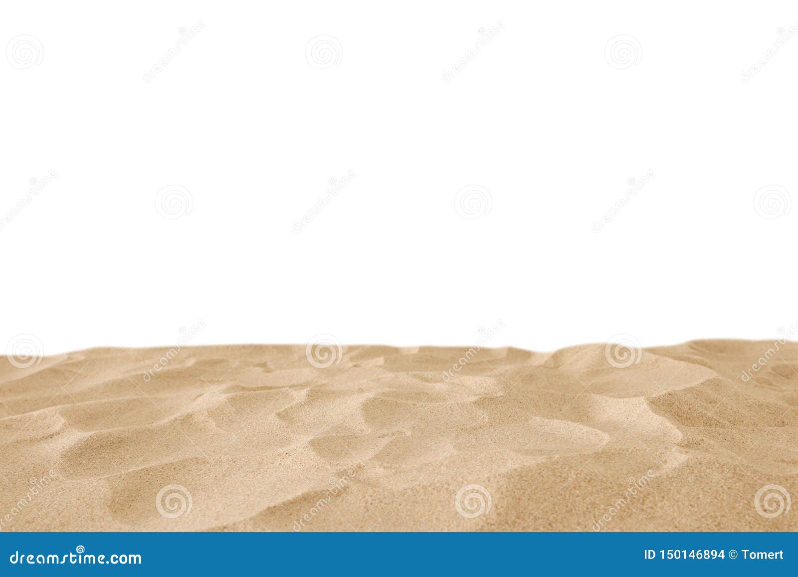 Empty Sand Beach in Front of Summer Sea Background with Copy Space ...