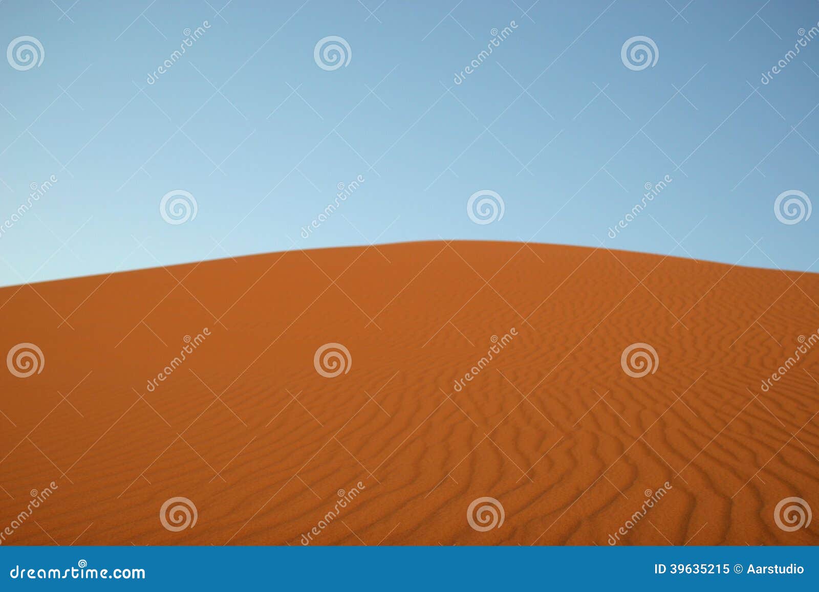 Empty Sand Dune in the Desert Stock Image - Image of peaceful, national ...