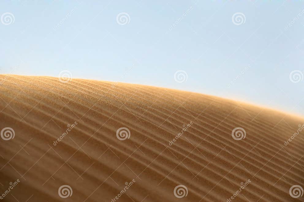 Empty Sand Dune in the Desert Stock Photo - Image of attractive, lonely ...