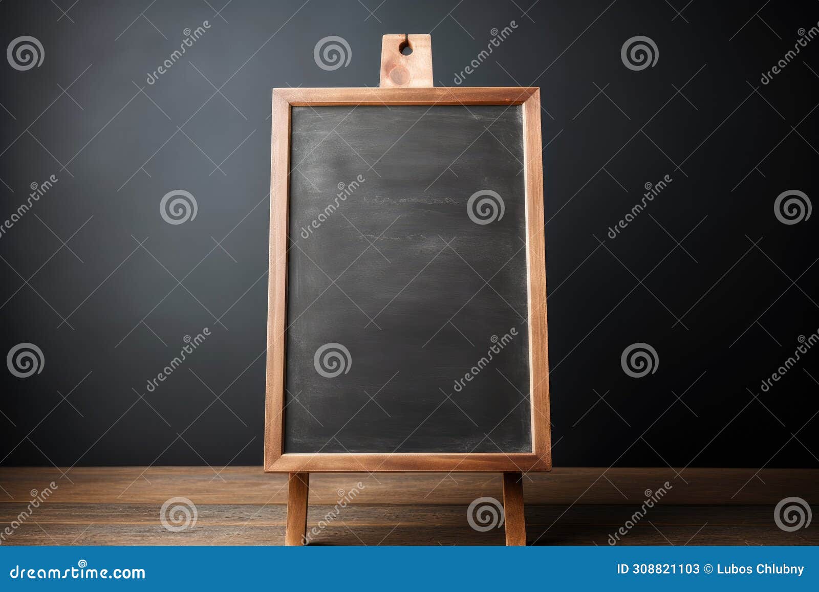 Empty Sandwich Board for a Menu and a Chalk Drawing Stock Illustration ...