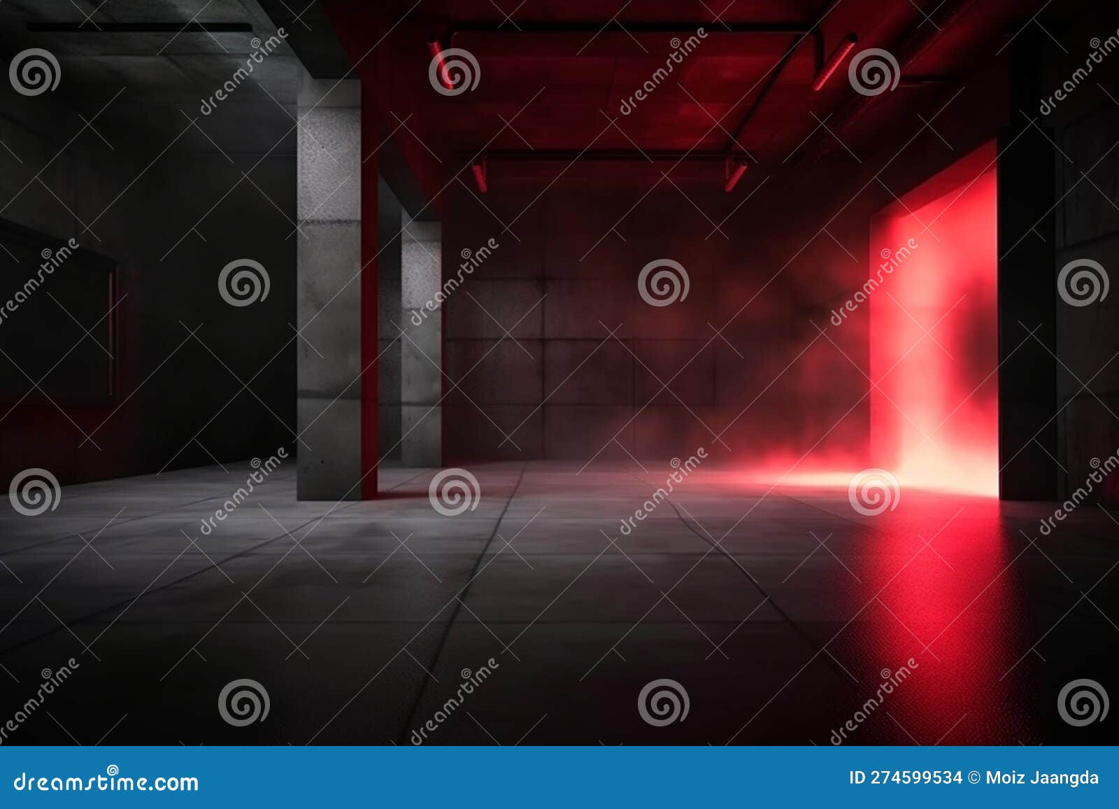 Empty Scene Background. Dark Background of Empty Room, Neon Red Light ... Empty Scene Background. Dark Background of Empty Room, Neon Red Light ...