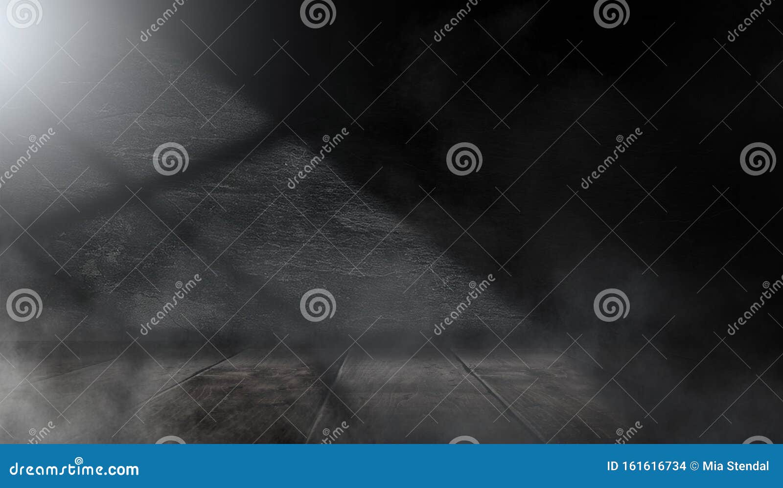 Empty Scene Background. Incident Light from a Window on an Empty Brick ...