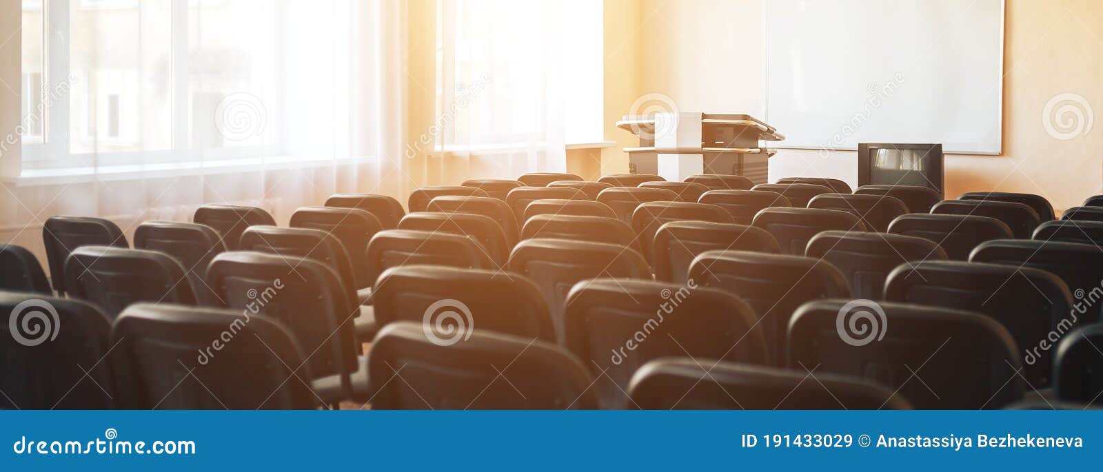 Empty School Assembly Hall for Meetings and Presentations, School ...