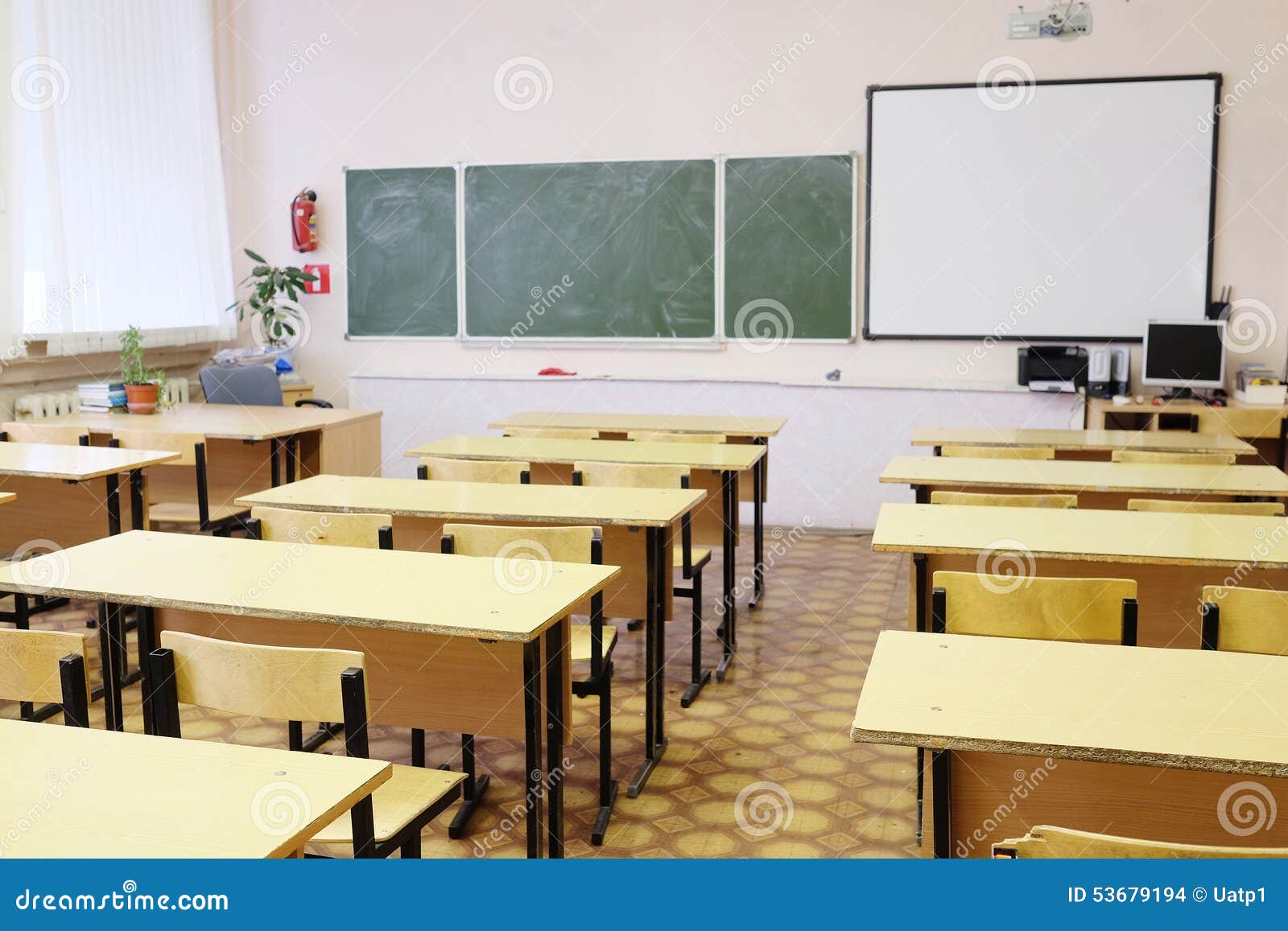 Empty school class stock photo. Image of student, lesson - 53679194