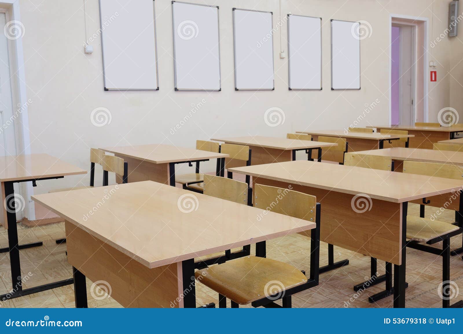 Empty school class stock photo. Image of training, college - 53679318
