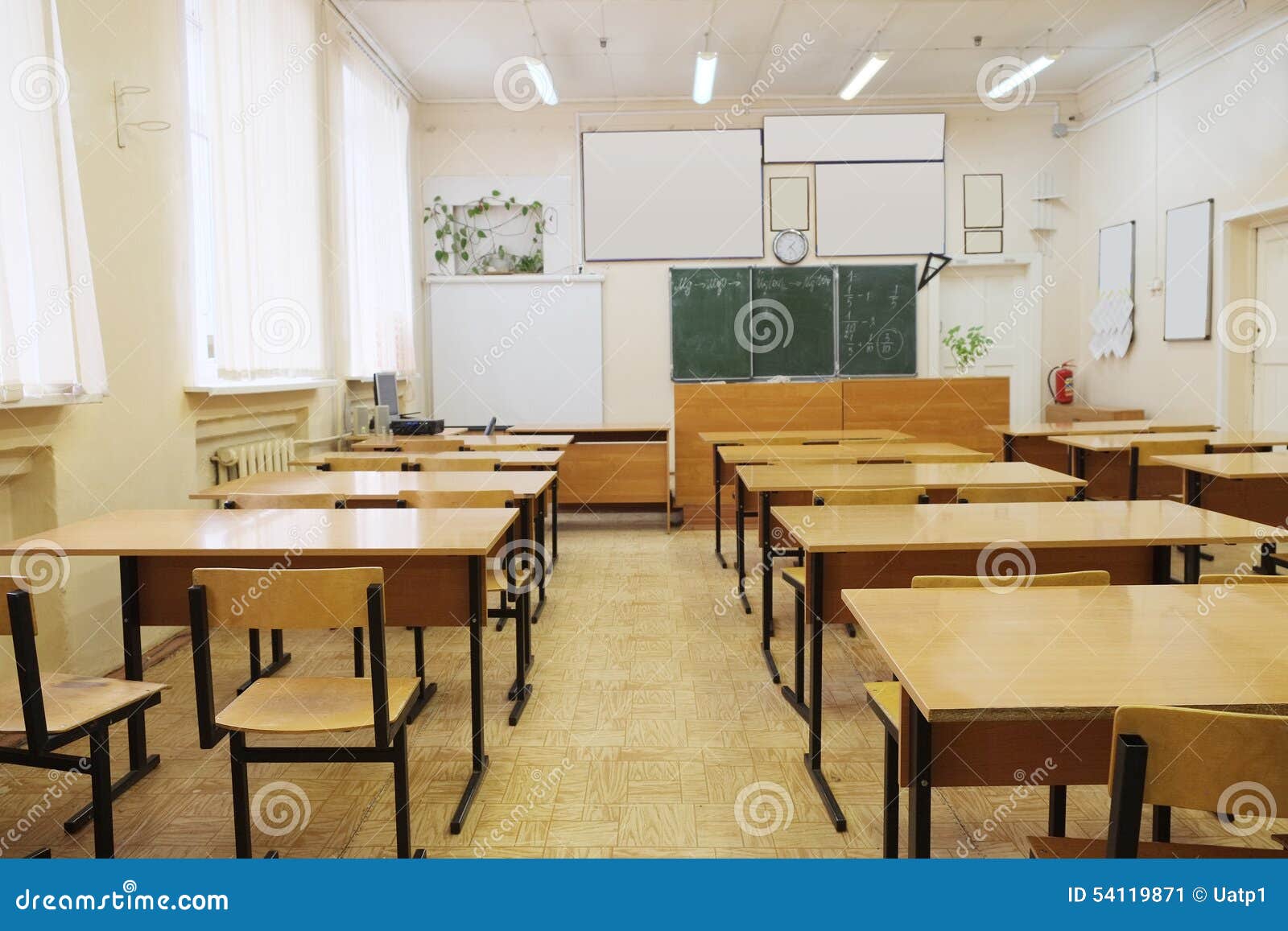 Empty school class stock image. Image of high, college - 54119871