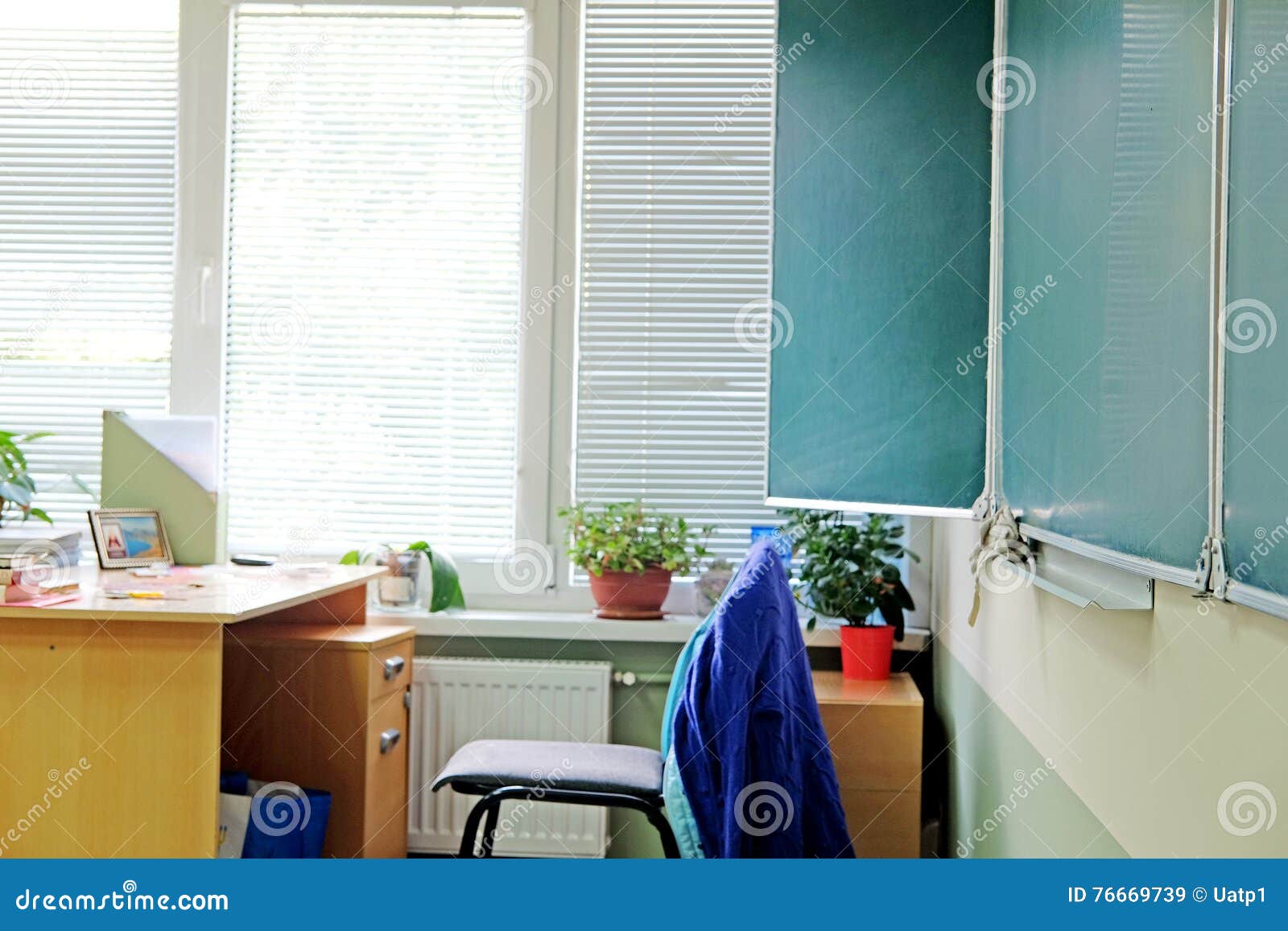 Empty school class stock image. Image of classroom, teaching - 76669739