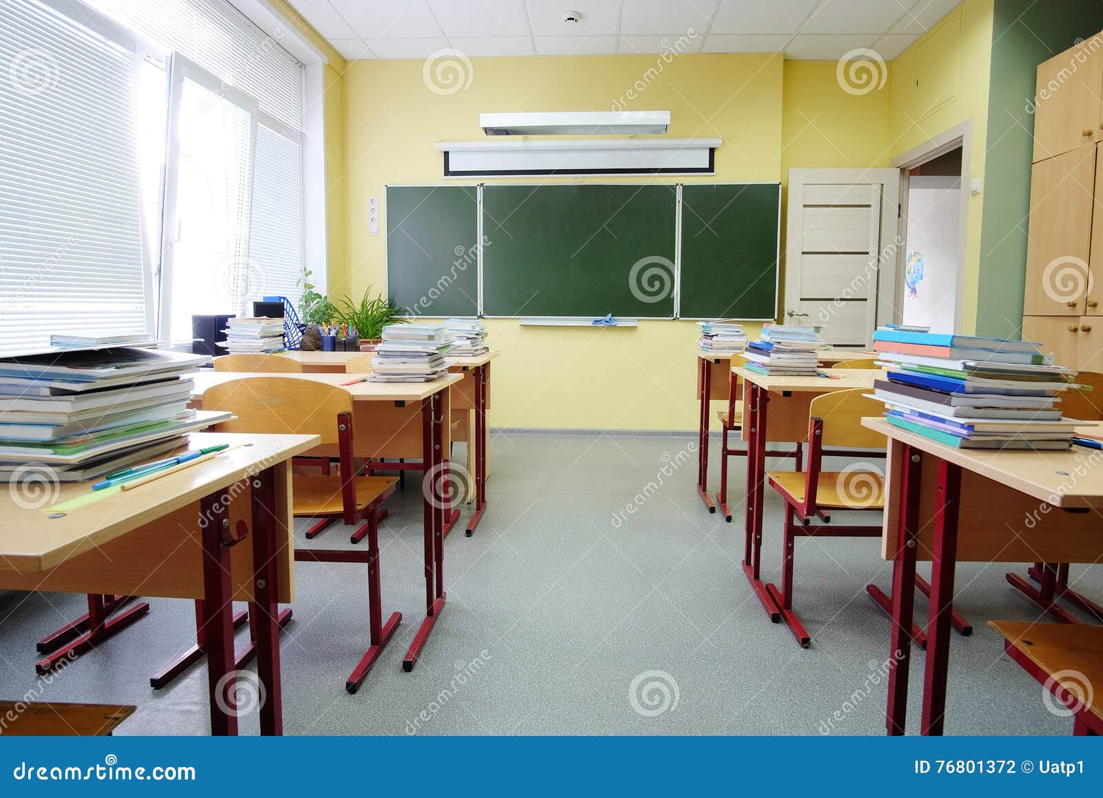Empty school class stock photo. Image of children, schooling - 76801372